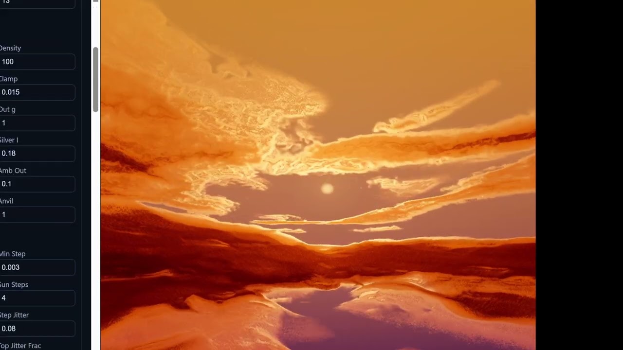 WebGPU Clouds lighting progress