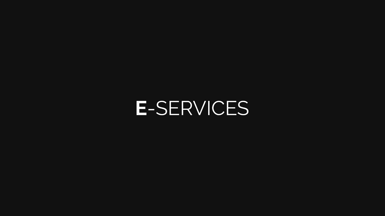 E services - Introduction