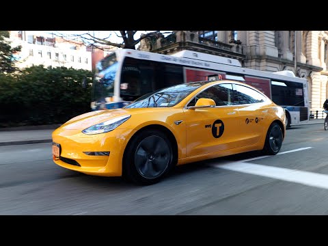 Tesla Model 3 New York yellow taxi first ride impressions | Motor ...