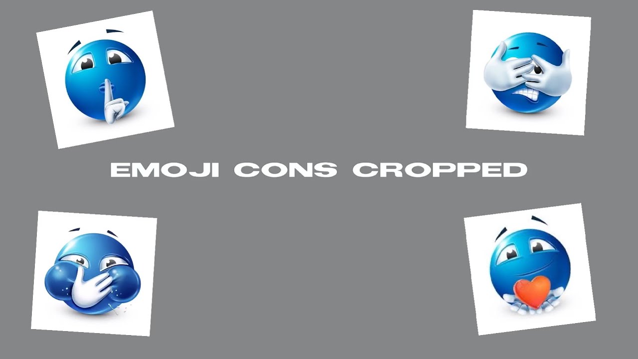 Blue Emoji-Cons cropped (for edits, tiktok…)