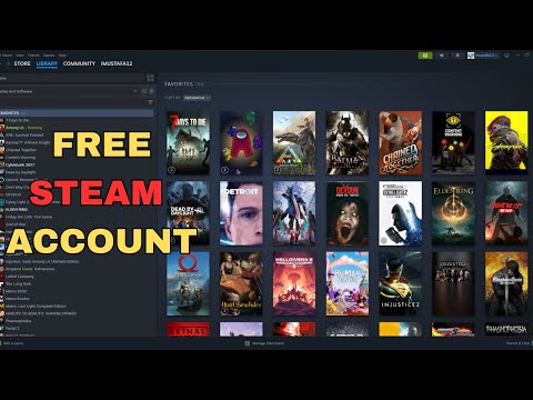 FREE STEAM ACCOUNT WITH BIG LIBRARY