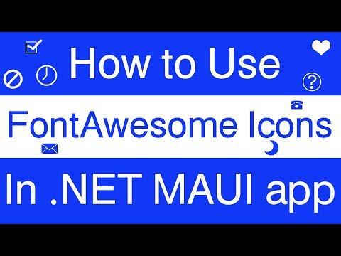 Use Font Awesome icons in .NET MAUI (Full guide)