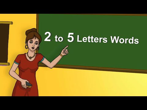 2 to 5 Letter Words | Kindergarden | two to five Letter Phonics Words
