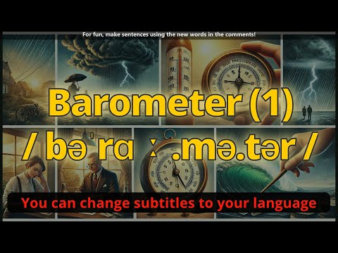 Barometer meaning (1) with 5 examples