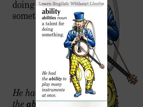 Ability Meaning ||English Vocabulary 📑.