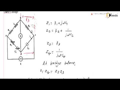 Owne's Bridge - Measurement of R; L and C - GATE Electrical and Electronics Measurement Video ...