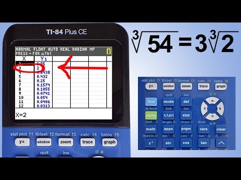 TI 84 Plus CE Simplifying Square Roots and Other Radicals