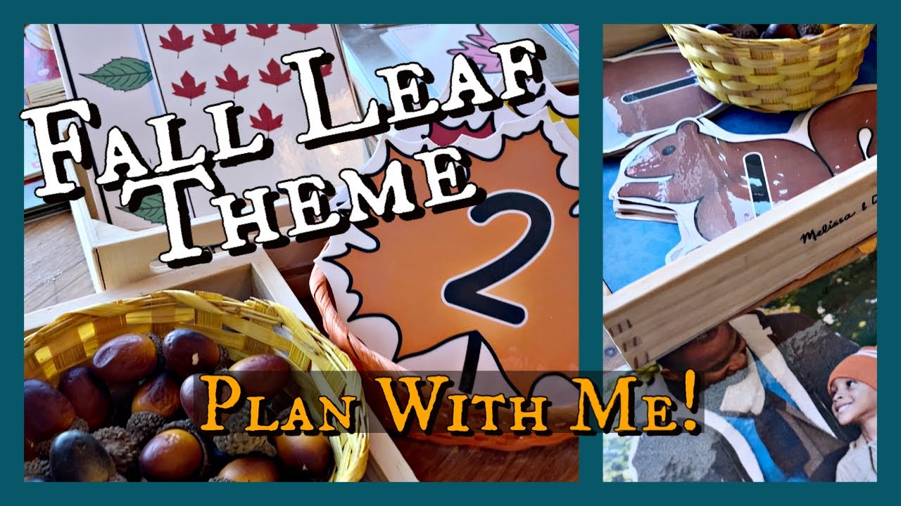 Planning preschool activities// fall leaf theme
