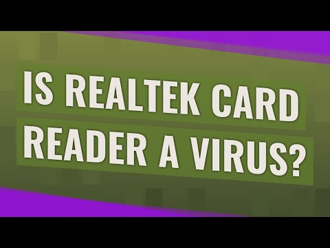 Is Realtek card reader a virus?
