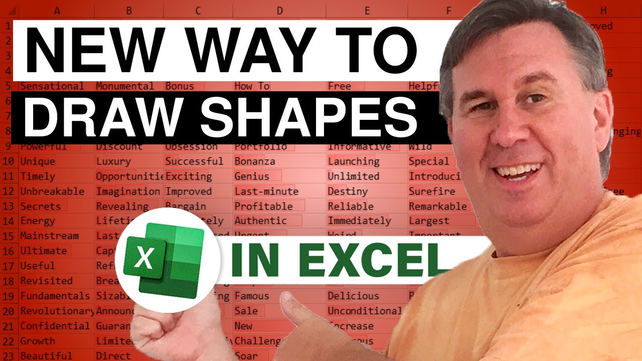 Excel Draw Perfect Shapes With Draw And Hold Gesture - Episode 2659 | MrExcel Message Board