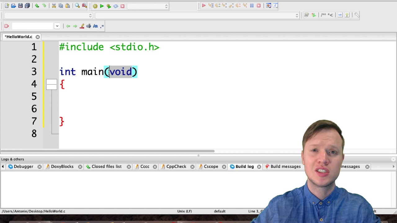 2. C Programming - Hello World