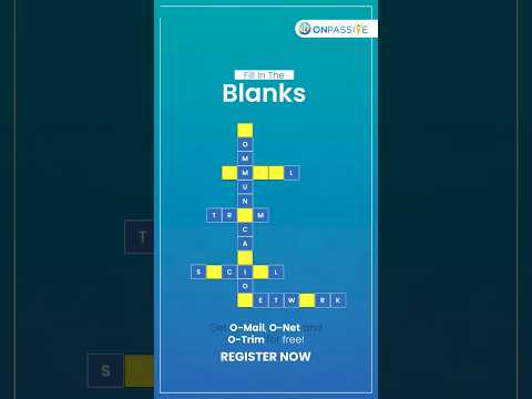 Can you complete the crossword?