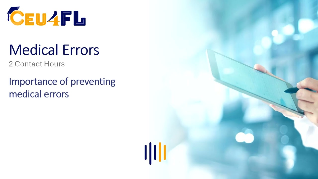 Medical error Importance of preventing medical errors