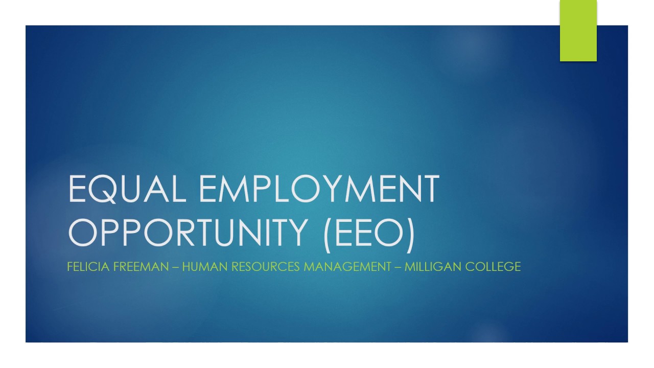 EEO presentation video