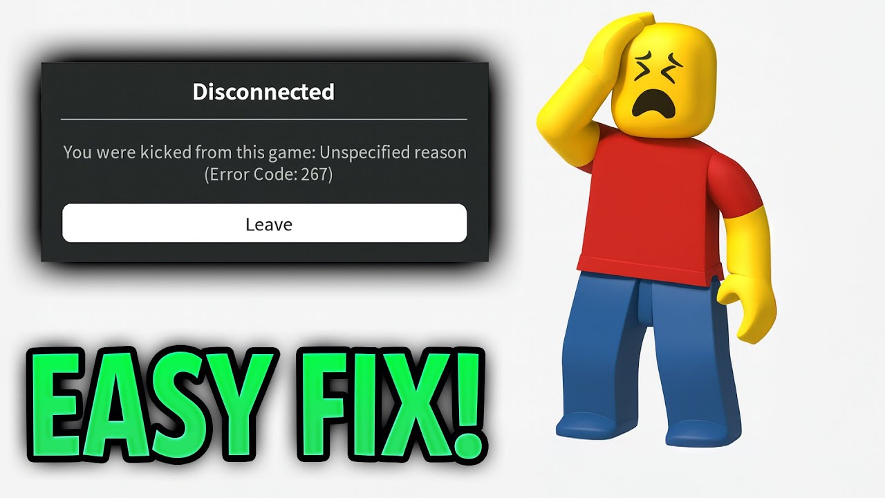 11 Ways to Fix Roblox Error Code 267