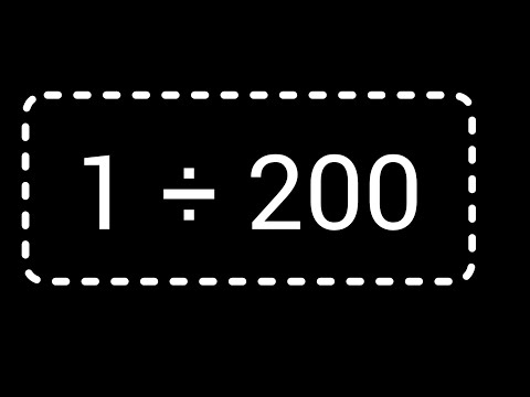 1 Divided by 200 ||How to Solve 1 Divided by 200 without Calculator||Long Division