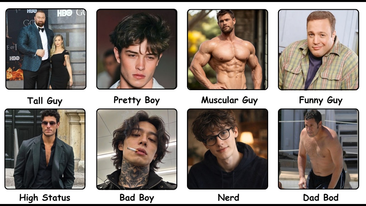 Every Type of Male Attractiveness Explained (Why They Work)