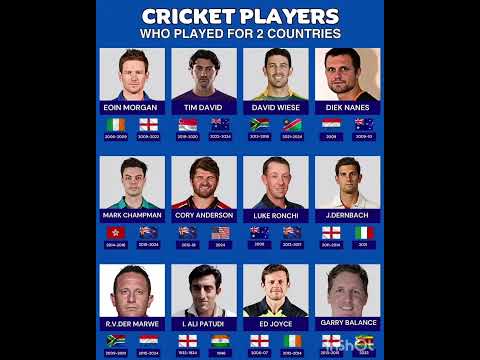 Cricket player who play for 2 countries #cricket #ytshorts #icccricket #iccwordcup #viralvideo