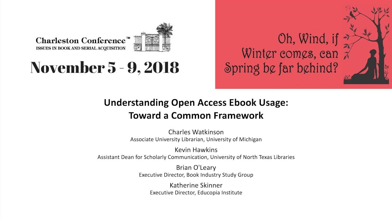 Understanding Open Access Ebook Usage: Toward a Common Framework