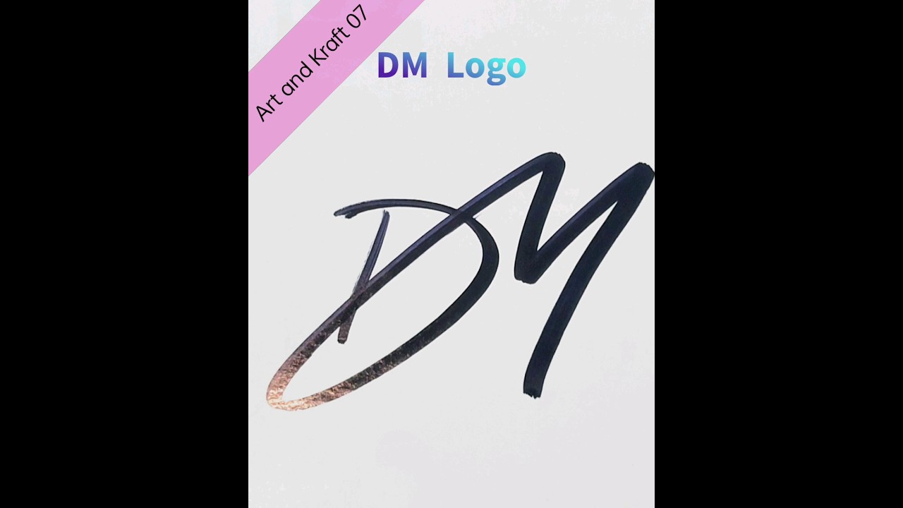 DM logo | Logo Art | #shorts