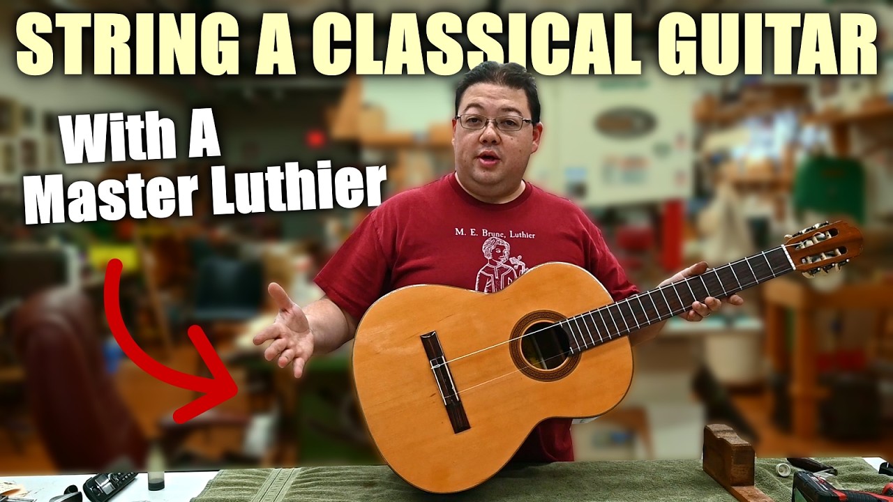 How to String a Classical Guitar | Pro Luthier