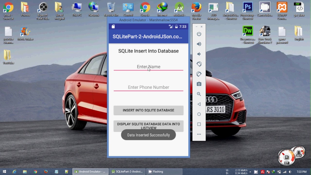 SQLite Database in Android Tutorial Part 2
