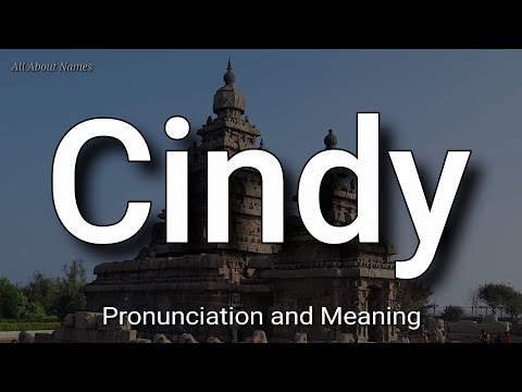 Cindy - Pronunciation and Meaning