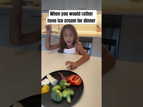 Who eats ice cream for dinner?!#shorts