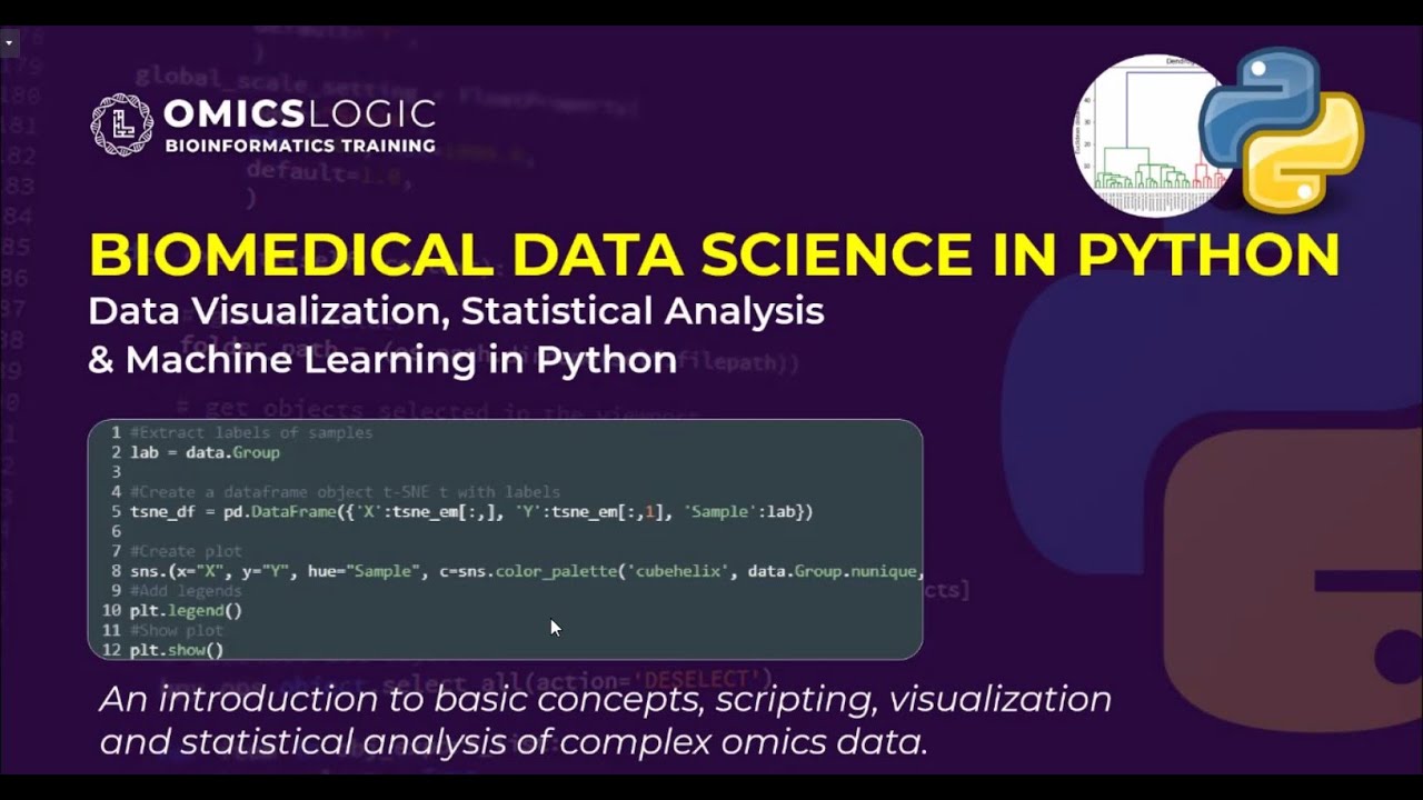 Biomedical Data Science in Python: Data Visualization, Statistical Analysis & Machine Learning