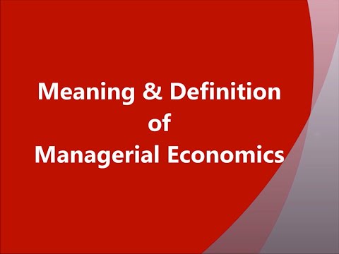 Meaning & Definition of Managerial Economics | V.H.N.S.N.College (Autonomous)