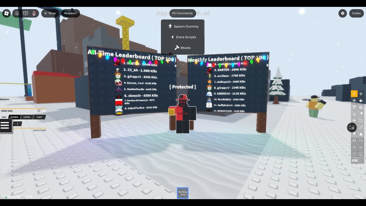 (NEW) Private server cmds in roblox Infinite Script Fighting