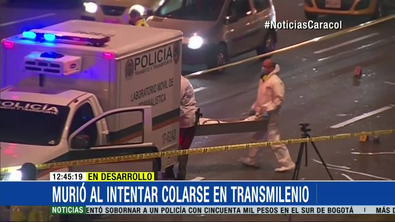 Joven de 25 años murió arrollado por taxi al intentar colarse en Transmilenio 17 Mayo 2015