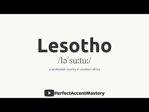 How to Pronounce LESOTHO | Country Name | IPL | Definition | Perfect Accent Mastery