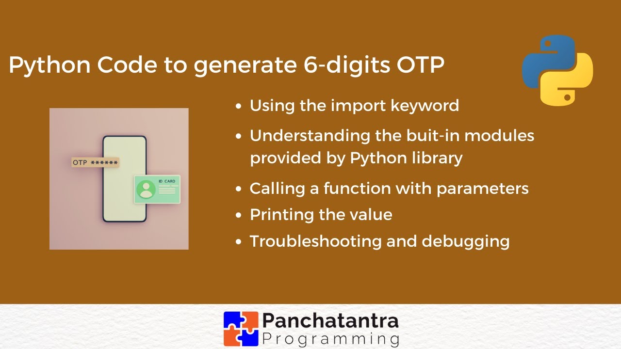 Python Code to Generate a 6-Digit OTP
