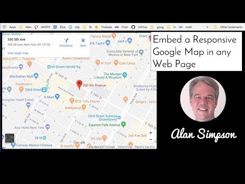Embed Responsive Google Maps in Web Pages