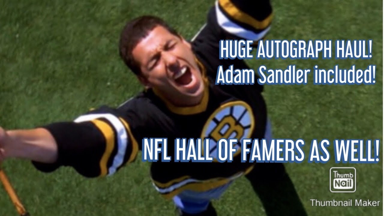 HUGE AUTOGRAPH HAUL!!! ADAM SANDER AND NFL HALL OF FAMERS!