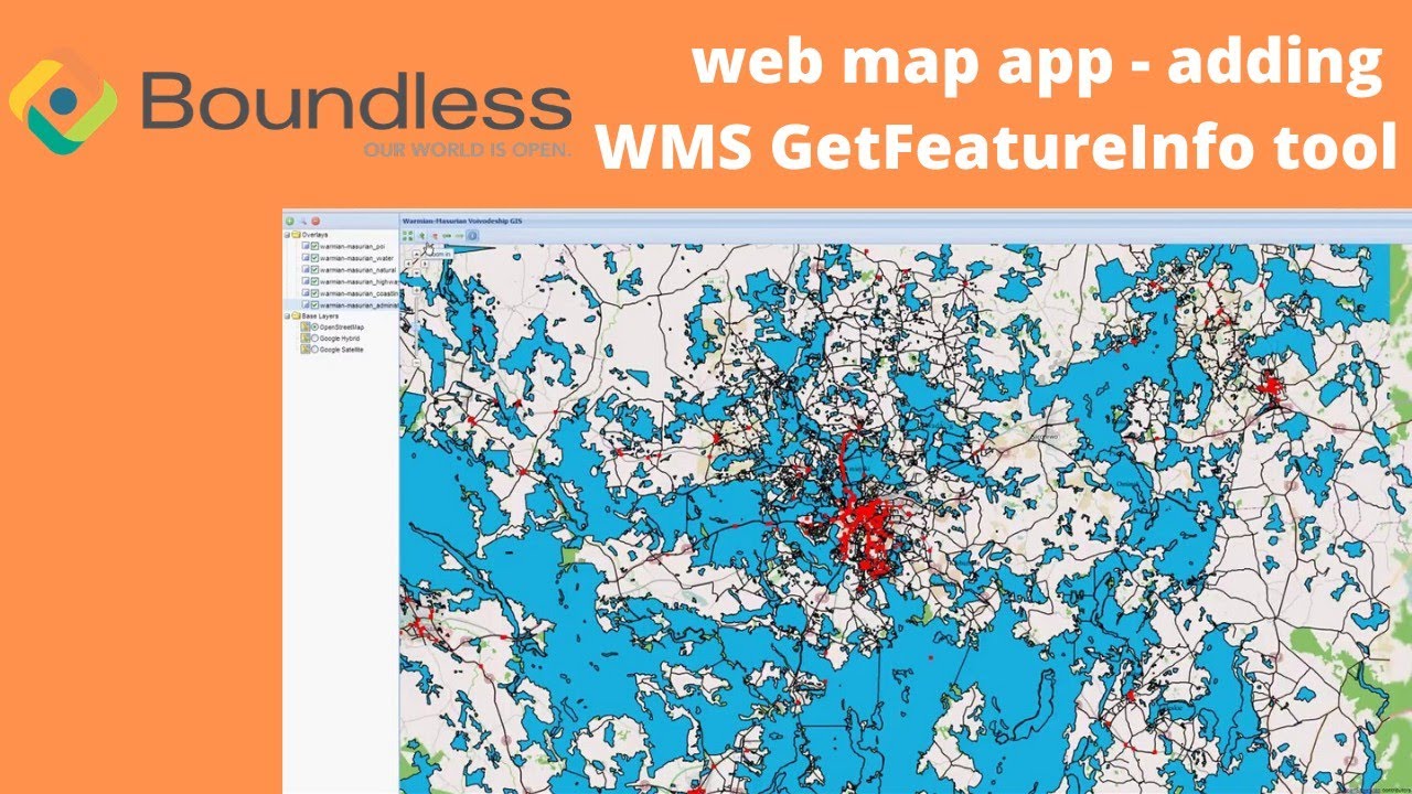 BoundlessGeo: web map application basics - adding a WMS GetFeatureInfo tool