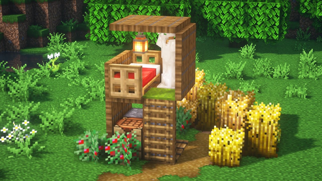 Minecraft | 2x2 Survival House Tutorial - Minecraft Builders