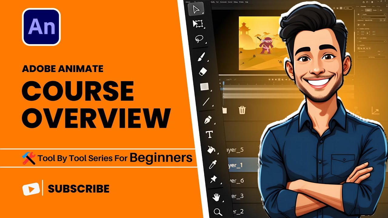 Adobe Animate Tools Overview | Complete Tool-by-Tool Guide for Beginners