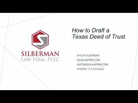 How to Draft a Texas Deed of Trust