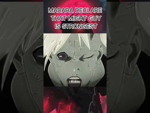 madara declare that might guy is strongest (AMV) #shorts #anime #madara #habibi #animeedit