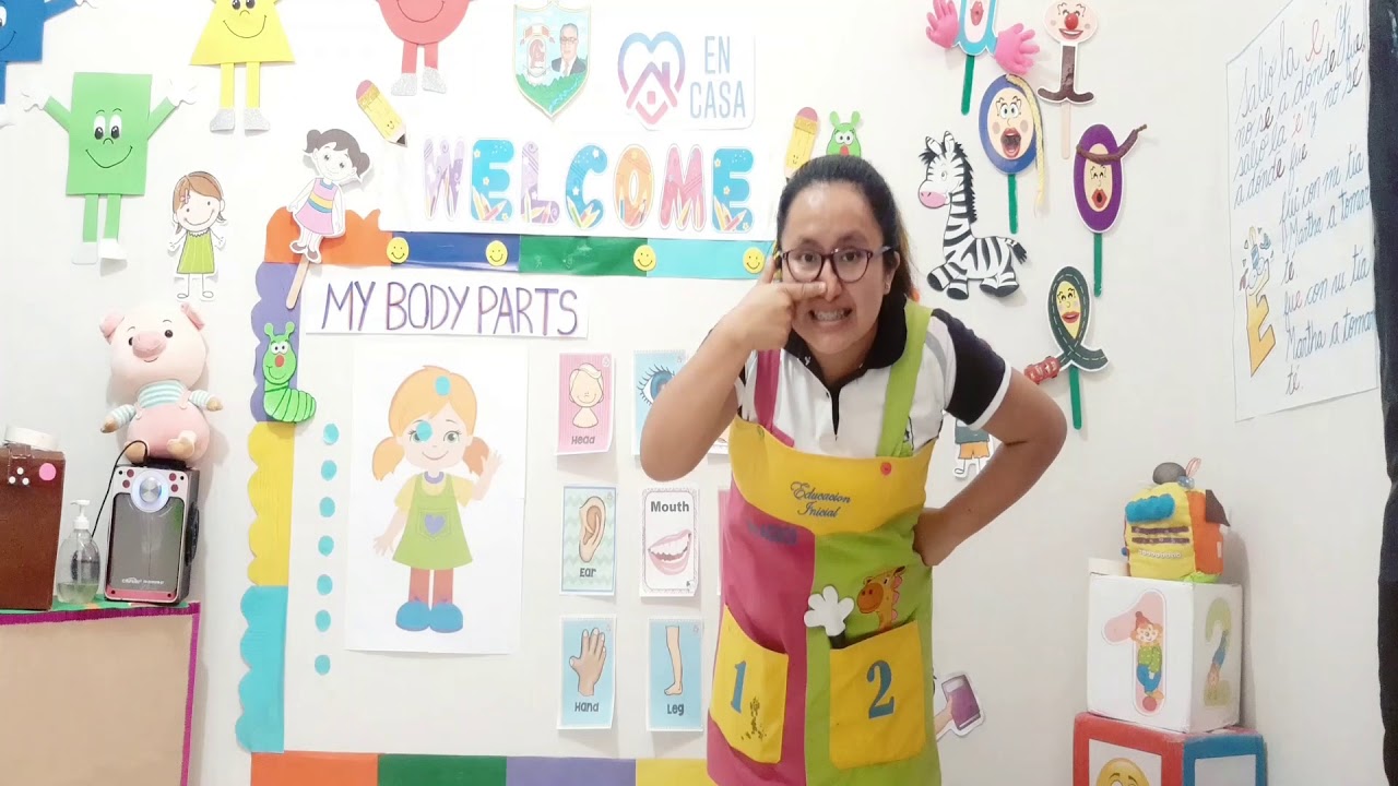 CLASES VIRTUALES : MY BODY PARTS (LAS PARTES DE MI CUERPO).