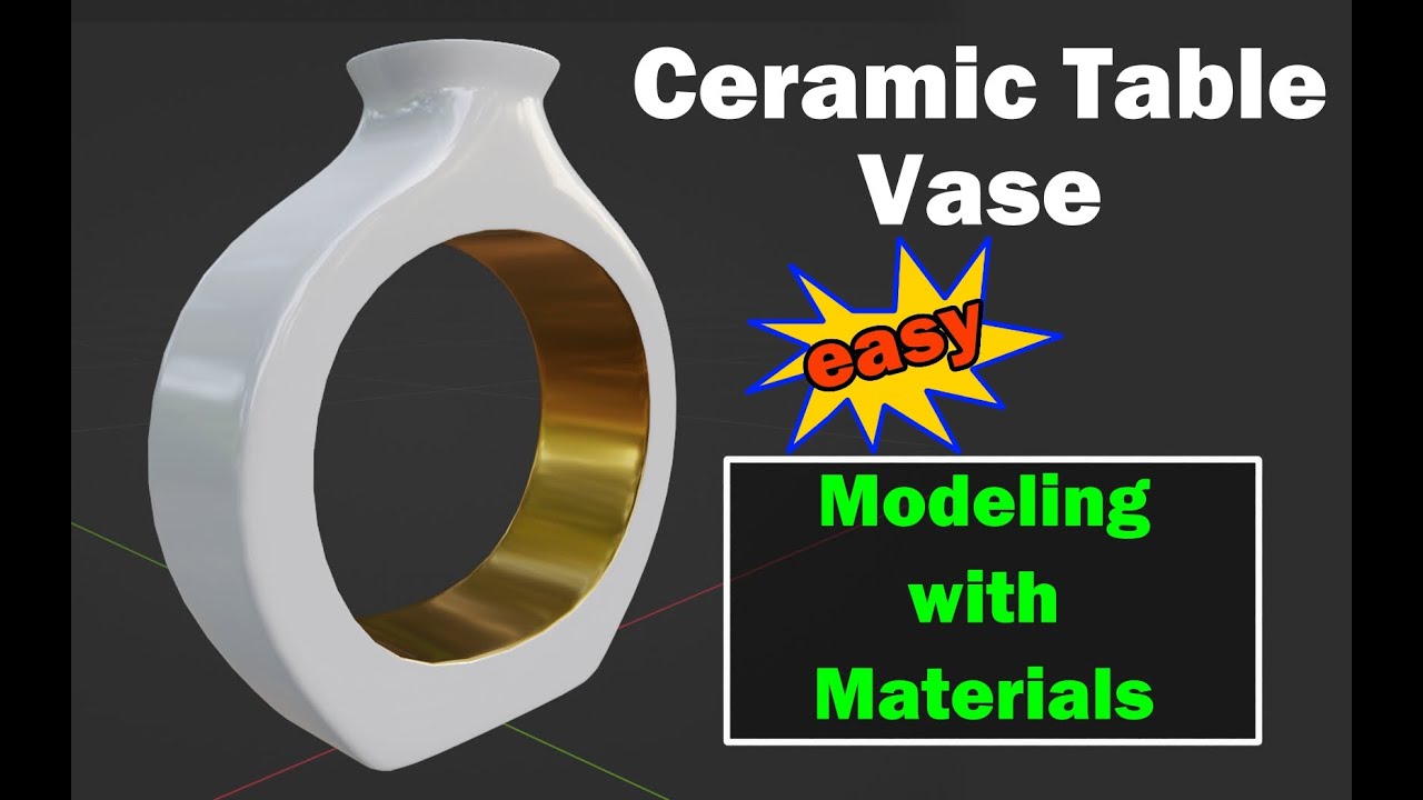 Ceramic Vase Modeling with Materials