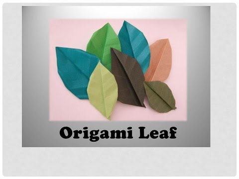 How to make an Origami Leaf | The Secrets of Origami
