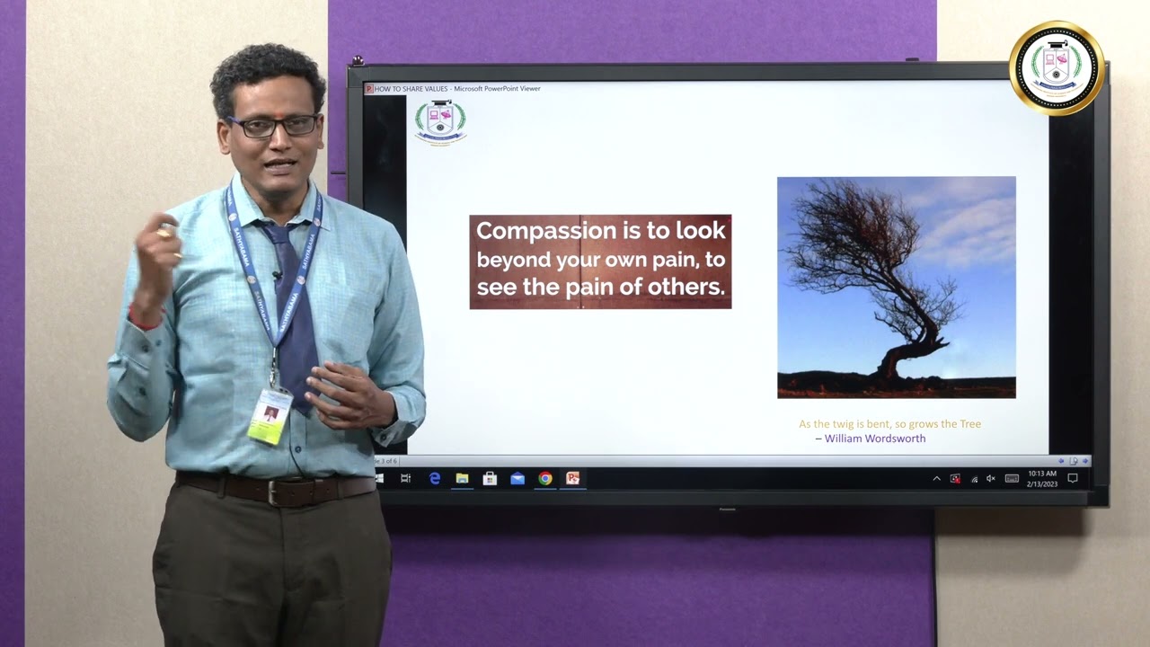 How to share values - Universal Human Values Lecture Series - Dr.Kishore Sonti