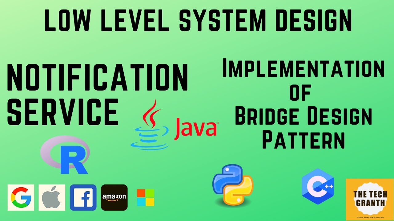 Bridge Design Pattern | System Design Notification Service | Object Oriented Design Patterns