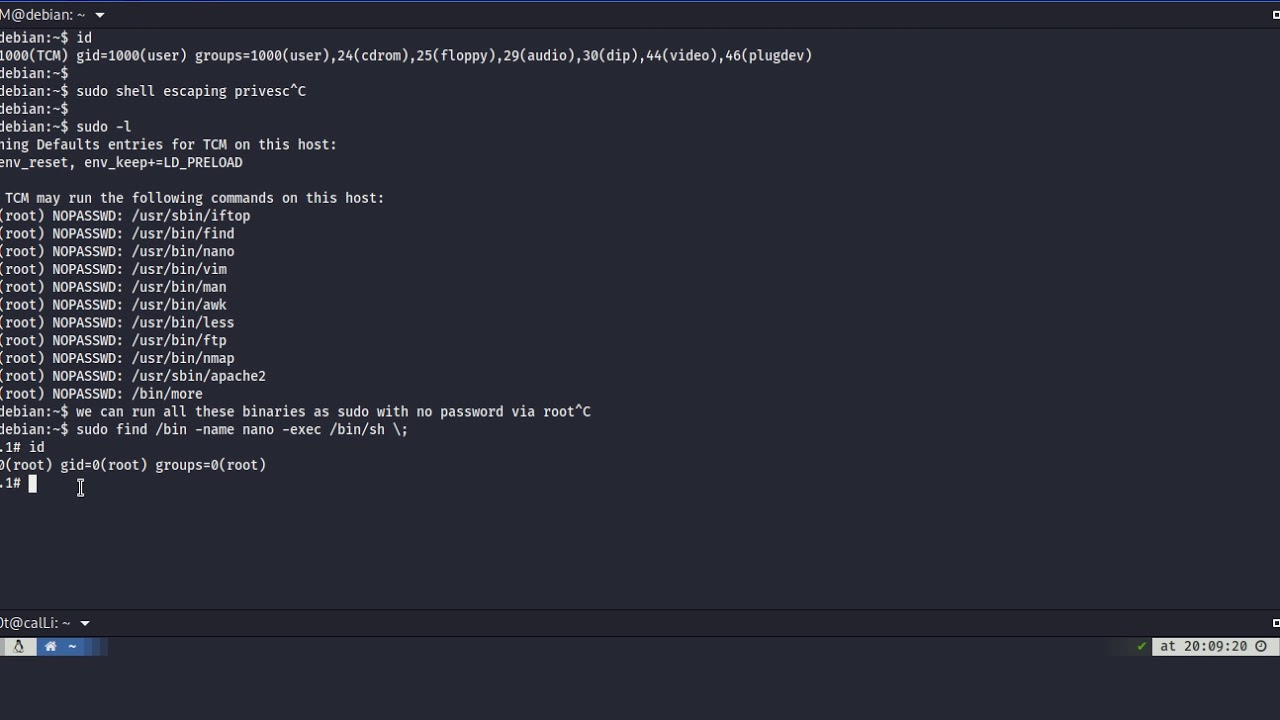 Linux Privilege Escalation - Sudo (Shell Escaping)