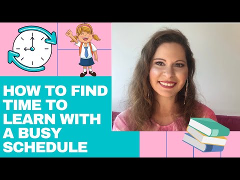 How to FIND TIME TO LEARN with a BUSY SCHEDULE I English learning myths