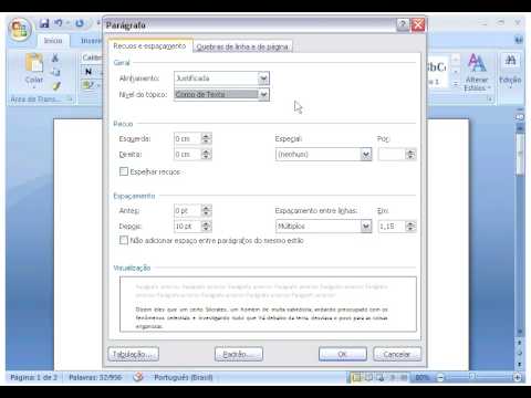 Formatando parágrafos e configurando tabulações | UFRPE - IFPE