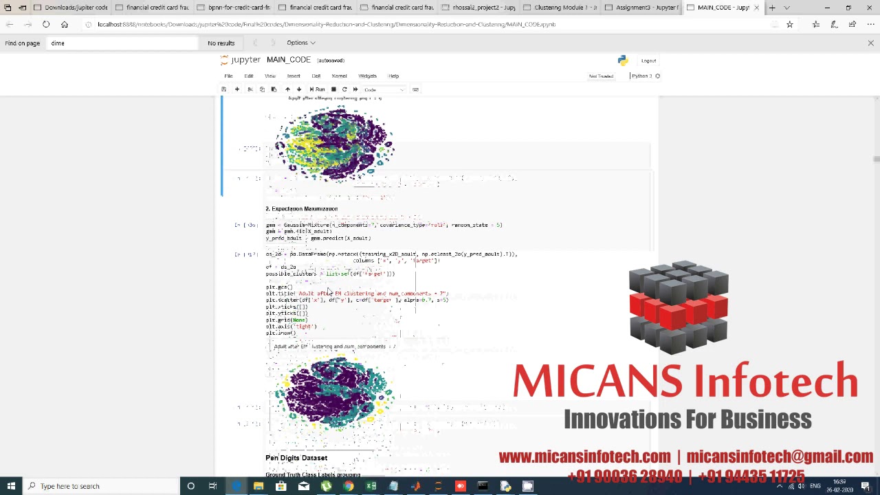 Kernel Unsupervised Learning and Dimensionality Reduction clustering PYTHON PROJECT